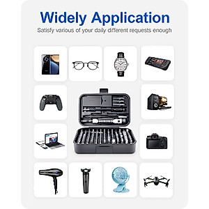 SOONAN Precision Screwdriver Set, 130 in 1 Electronics Repair Tool Kit with 120 Bits, Magnetic Screwdriver Set & 10 Tool Set, Idea for Computer Phone Watch Camera Laptop