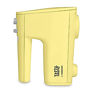 Tasty by Cuisinart Hand Mixer, Yellow, 7.59"(L) x 3.4"(W) x 6.33"(H)
