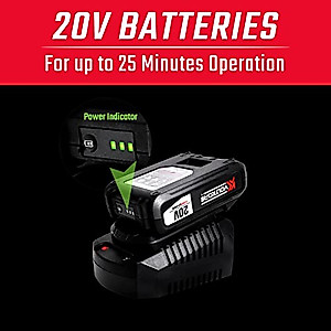 Cordless Leaf Blower, 20V Battery Powered Leaf Blower - VOLTKORE Electric Handheld Leaf Blower for Blowing Leaves, Dust, Snow in Patio, Garden.(Quick Charger & Battery Included) - 2023 Upgraded