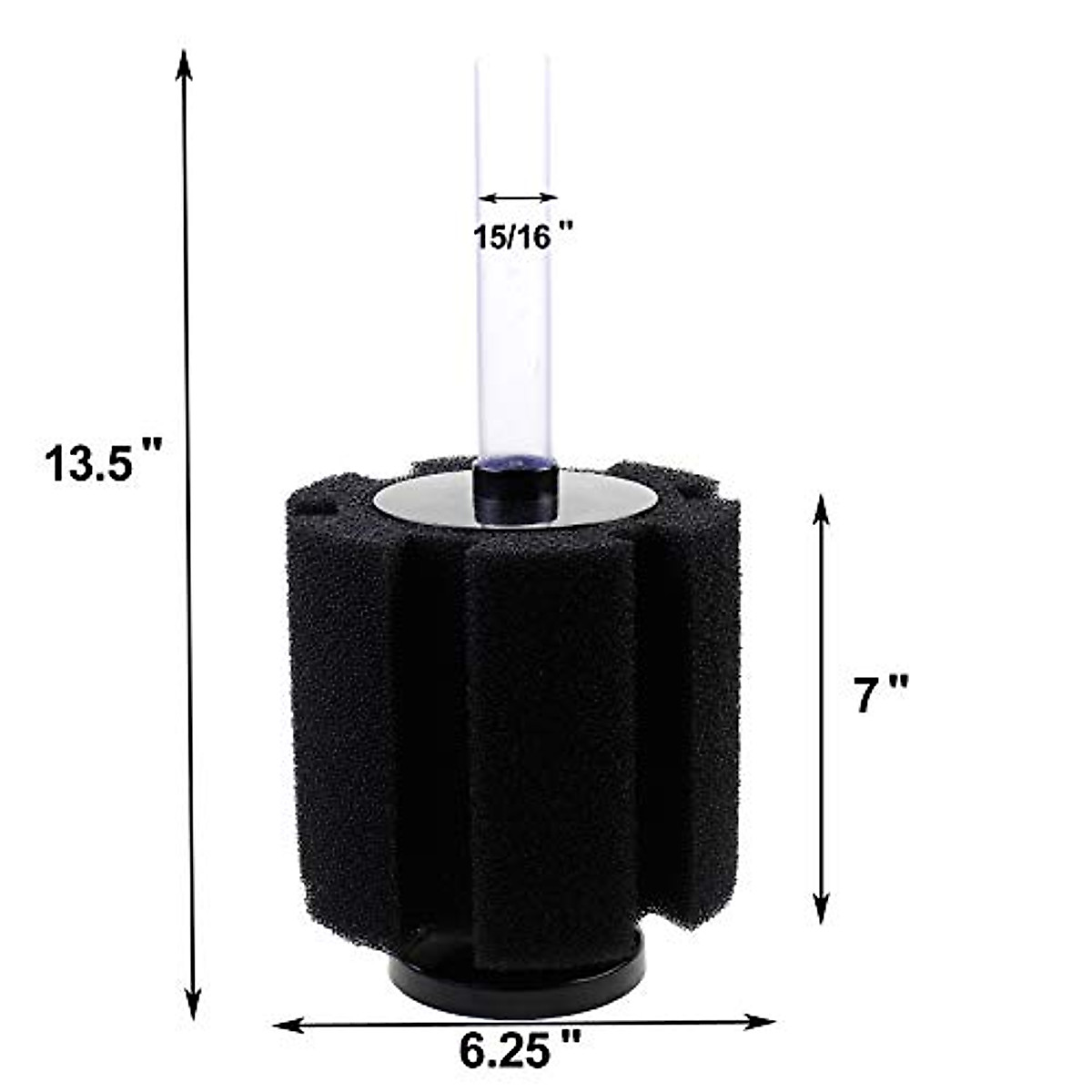 AQUANEAT Aquarium X Large Bio Sponge Filter Breeding Fry Fish Tank (X Large up to 150Gal)