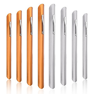 Crumbers for Servers, 8pcs Table Crumb Sweepers Bread Crumber Cleaner, Aluminum Crumb Scraper Crumber Tool for Restaurants, Homes, Servers, Waiters(Gold & Silver)