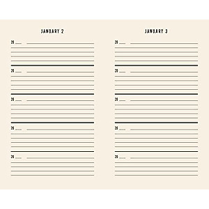 Canvas One Line a Day: A Five-Year Memory Book (Yearly Memory Journal and Diary, Natural Canvas Cover)
