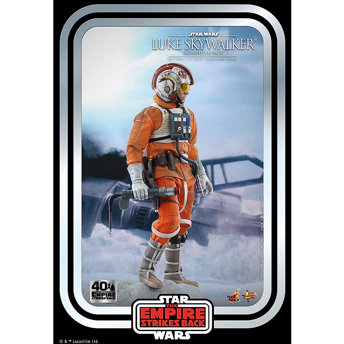 Hot Toys Star Wars The Empire Strikes Back 11 Inch Action Figure 1/6 Scale - Luke Skywalker Snowspeeder Pilot 906711
