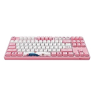 Akko TKL Wired Gaming Mechanical Keyboard, Programmable with OEM Profiled PBT Dye-Sub Keycaps and N-Key Rollover, 3087 Tokyo 87-Key Pink Keyboard for PC/Laptop/Mac (Akko 2nd Gen Orange Tactile Switch)