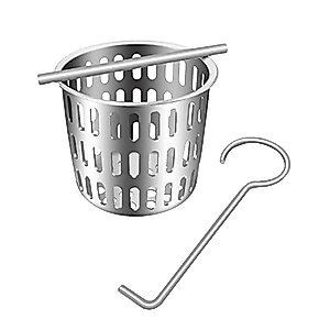 2 Inch Hair and Debris Strainer, Shower Drain Strainer with Lifting Hook, Stainless Steel Debris Basket Shower Drain Catcher, Hair Catcher for Floor Drain