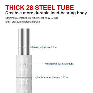 Handicap grab bars for shower ，elderly wall mount bathro safety ， handle Bath Grab anti slip grip Heavy Duty （White11.8in）