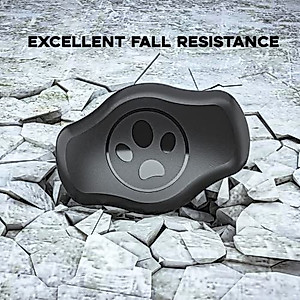 Dovick-Waterproof Airtag Dog Collar Holder Mount, Screw Case Fits All Width Air Tag Cat Pet Collar Leash Belt Black 1 Pack