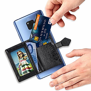 Ezavan Phone Wallet Stick On, Women Leather Adhesive Card Holder for Phone Case | Compatible with Most of Cell Phone iPhone Samsung | Convenient and Stylish Phone Wallet for Women (Rose Gold)