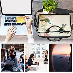 Animals Birds Laptop Computer Bag Waterproof Shoulder Messenger Bag 13-15 inch Durable Laptop Tote Bag with Shoulder Strap Handle Lightweight Crossbody Briefcase