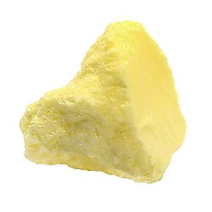 Raw Sulfur, Mineral Specimen - Approx. 1" - Geologist Selected & Hand Processed - Great for Science Classrooms - Eisco Labs