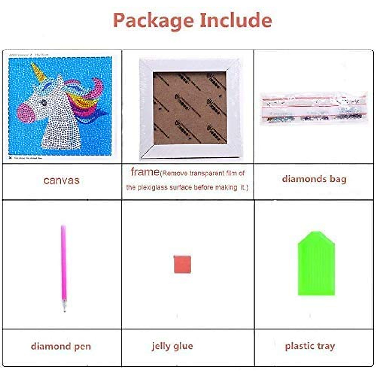 898 5D DIY Diamond Mosaic Kits for Kids,Beginners Art Crafts Kits for Girls and Boys , with Frame Rhinestone Embroidery Cross Stitch Arts Craft Wall Decor(Elephant)