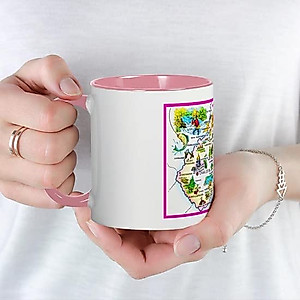 CafePress West Virginia Map Greetings Mug Ceramic Coffee Mug, Tea Cup 11 oz