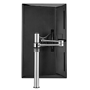 Atdec Ergonomic and Space-Saving Desk Monitor Mount, Adjustable Arm, Upgradeable, Adjustable, Clamp or Bolt Through, VESA, Silver Aluminum (AF-at)