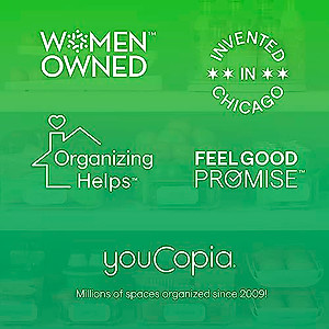 YouCopia FridgeView Fridge Turntable with Mat, Lazy Susan Organizer for Refrigerator Storage, 11” , White