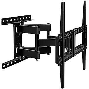 HOMEVISION Full Motion TV Wall Mount for Most 32-75 inch TVs, TV Mount Swivel and Tilt with Dual Articulating Arms,TV Wall Mount Bracket Holds up to132lbs Max VESA 600x400mm Fits 12/16" Wood Stud