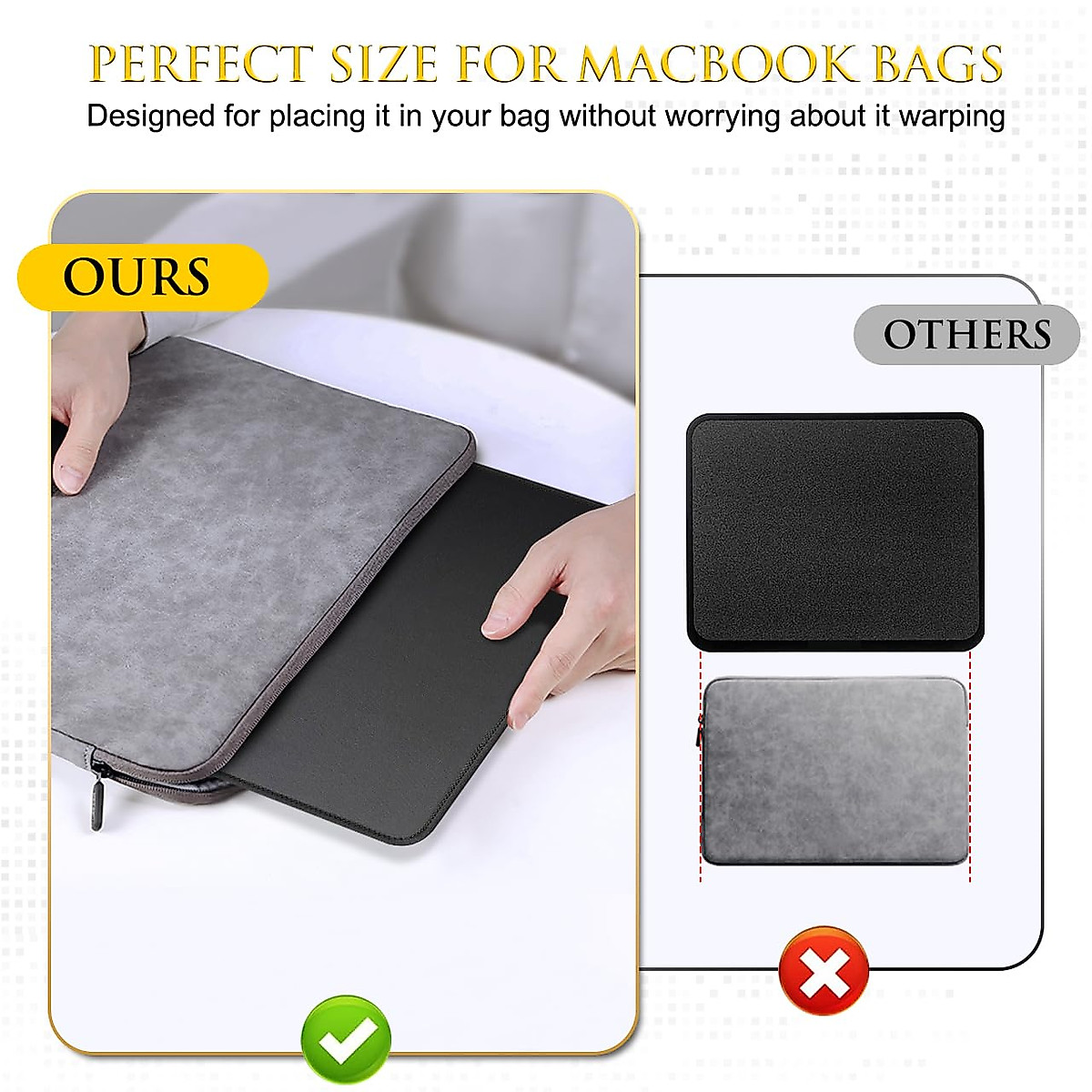 JIKIOU 3 Pack Mouse Pad with Stitched Edge, Comfortable Mouse Pads with Non-Slip Rubber Base, Washable Mousepads Bulk with Lycra Cloth, Mouse Pads for Computers Laptop Mouse 10.2x8.3x0.12inch Black
