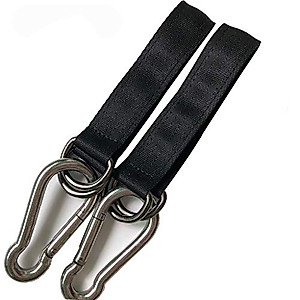 AIVOOF Swing Hanging Straps, 2 PCS 24cm / 9.45inches Tree Swing Straps Hanging Kit Heavy Duty Hanging Straps Holds 440 lbs with Carabiner Perfect for Tree Swing Seat, Hammock, Plank
