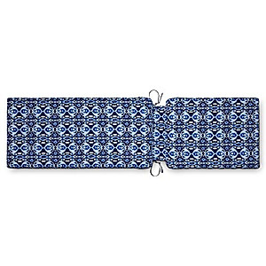 Classic Accessories for Vera Bradley Water-Resistant Patio Chaise Lounge Cushion, 26 x 48 x 32 x 3 Inch, Ikat Island
