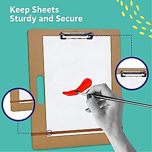 Artlicious Drawing Board - 13 x 17 Sketch Boards with Handle for Drafting Art - Portable Wooden Clipboard for Class or Studio Fit in Artists Tote