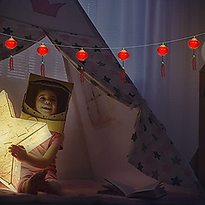 ibasenice Spring Festival Lantern String Lights LED Chinese Style Fairy Lights String Lamp Birthday Party Layout Lights Restaurant Garden Home Decor String Lights