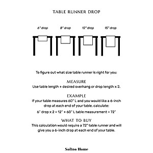 Solino Home Light Natural Linen Table Runner 72 inches Long – 100% Pure Linen 14 x 72 Inch Medium Weight Table Runner – Dresser Scarf Farmhouse Dining Table Runner for Spring, Summer – Diana