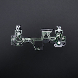 3pcs Conductive Film Replacement Handle Keypad Repair Pads Flexible Controller Membrane Conductive Film Compatible with PS4 Controller JD-M-050 JD-M-055