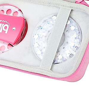 co2CREA Hard Case Replacement for Blinger Ultimate Set Glam Collection Refill Gems Bedazzler Kit with Rhinestones Hair Gems Nail Jewels, Pink Case