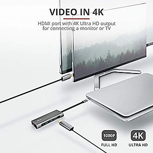 Trust Dalyx 7-in-1 USB-C Multi-Port Adapter - Grey
