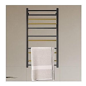 NJDQFA Wall Mounted Energy-Saving Electric Towel Warmer,Stainless Steel Hot Towel Warmer Thermostatic,Heated Towel Racks for Bathroom,Hard Wired