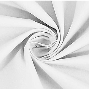 American Baby Company 100% Natural Cotton Percale Ruffled Crib Skirt, White, Soft Breathable, for Boys and Girls