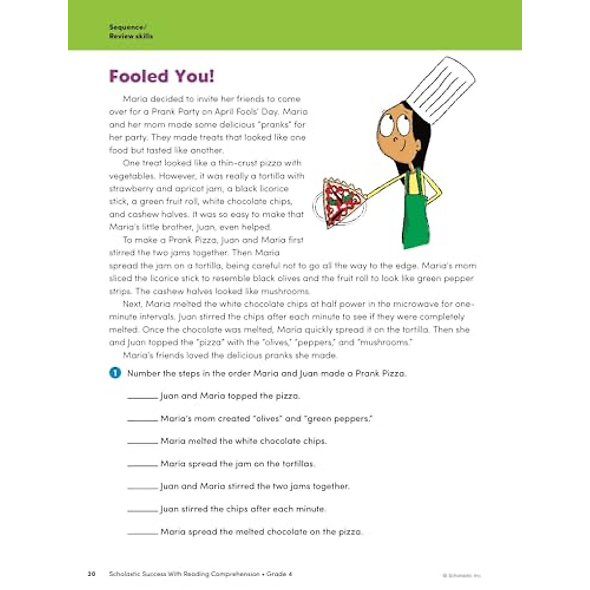 Scholastic Success with Reading Comprehension Grade 4 Workbook