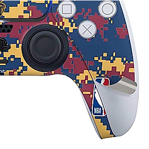 Skinit Gaming Decal Skin Compatible with PS5 and Compatible with PS5 Digital Edition DualSense Controller - Officially Licensed NBA Cleveland Cavaliers Digi Camo Design