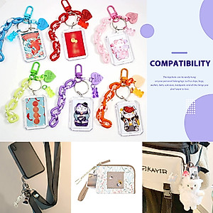 Swpeet 40Pcs Pendant Picture Frame Keyrings, Make Your Own Keyring Kit, Central Pendant for Kids To Assemble And Attach To Key Rings And Bags