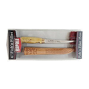 Rapala 6" Fish'n Fillet Knife / Single Stage Sharpener / Sheath