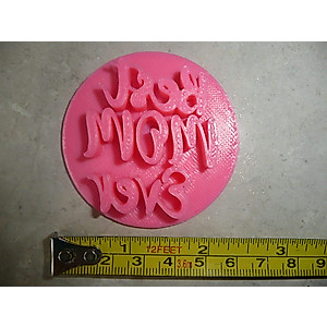 BEST MOM EVER WORDS FANCY SCRIPT FONT MOTHERS DAY COOKIE STAMP EMBOSSER BAKING TOOL 3D PRINTED MADE IN USA PR4192