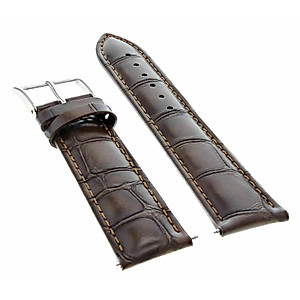 Ewatchparts 17-24MM GENUINE LEATHER STRAP WATCH BAND FOR IWC PILOT PORTUGUESE