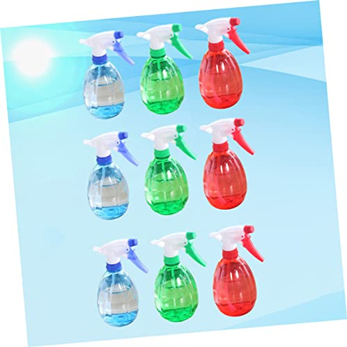 Yardwe 9Pcs Watering Can Watering Tool Hand Pressure Sprayer Refillable Sprayer Hair Spray Bottle Empty Mist Spray Bottle plastic spray bottles clear plastic containers small containers