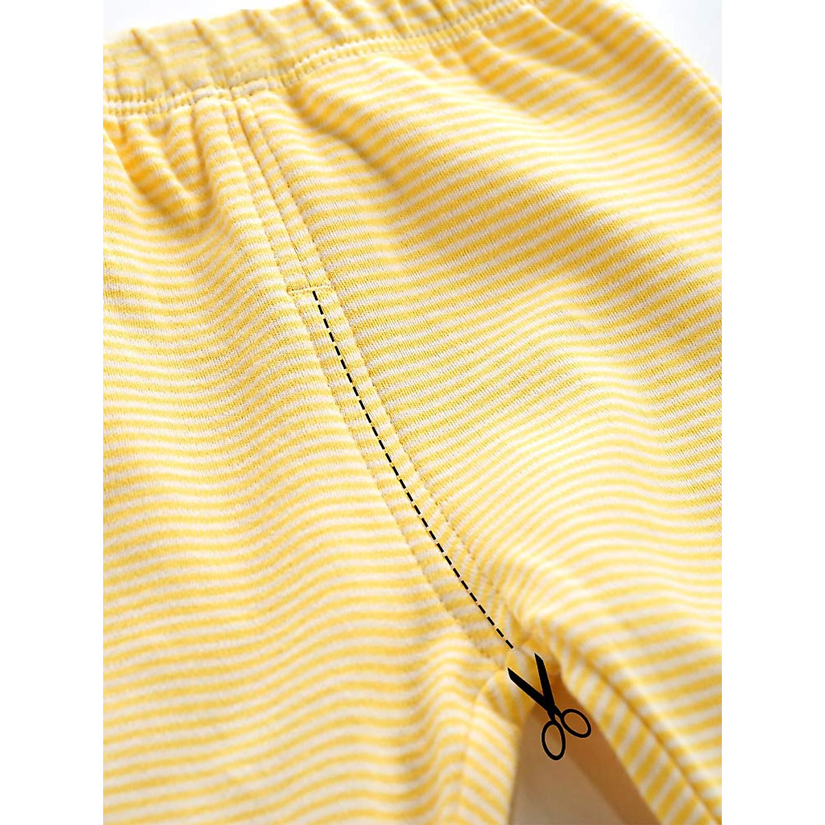 Teach Leanbh Newborn Baby 3 Pack Footed Pants Cotton Embroidery Pringting Casual Leggings 0-12 Months (6-12 Months, Giraffe)