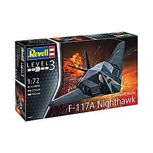Revell 03899 F-117 F-117A Nighthawk Stealth Fighter, Multi Colour, 1: 72 Scale