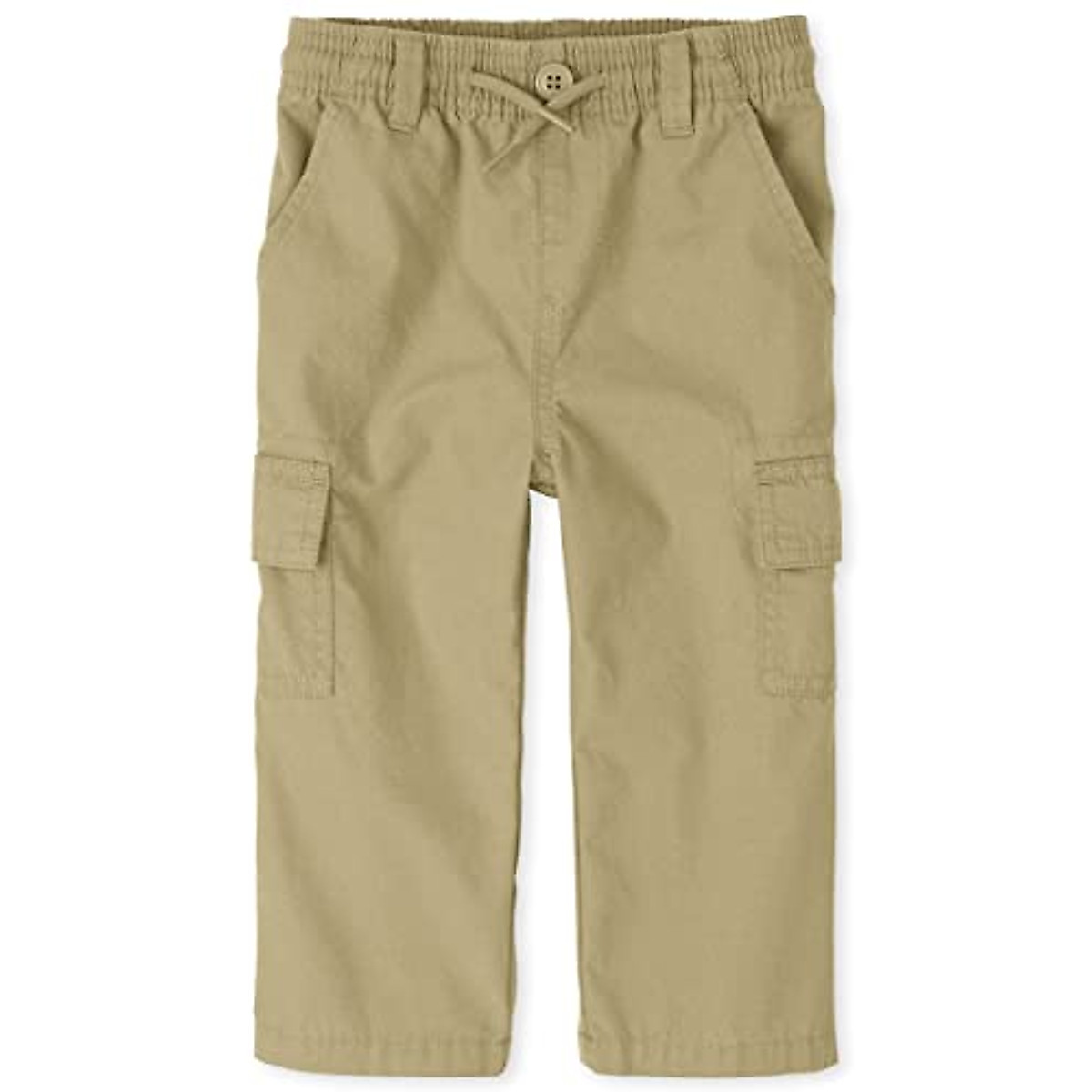 The Children's Place Baby Boys and Toddler Boys Pull On Slim Cargo Pants, Flax, 4T
