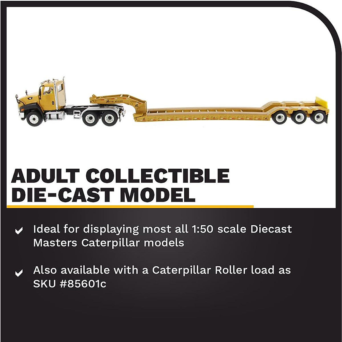 1:50 Caterpillar CT660 Day Cab Tractor with XL120 Low-Profile HDG Trailer - Core Classics Series - 85503C