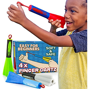 Toy Rocket Launcher for Kids: Best Slingshots for Kids Rocket Toys - Safe Kid Singshot Toy for Boys & Girls - Foam Finger Rockets for Kids Age 6-8 8-12 Easter Gifts & Easter Basket Stuffer