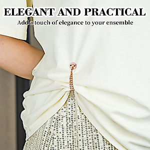 TOOVREN 4PCS Magnetic Clothing Clips, Tshirt Clips, Multifunction Magnetic Clothing Clips, Shirt Clips for Women Clothing, Clothing Clips for Fitting, Magnetic Hem Clip, Clothes Clips for Cardigans, Cuffs, Hijabs