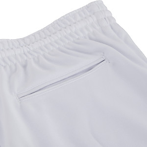 CHAMPRO mens Pull-up Baseball Performance Polyester Pull Up Pant, White, Medium US