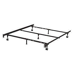 Kings Brand Furniture Heavy Duty Commercial Metal Adjustable Bed Frame, Queen, Full, Full XL, Twin
