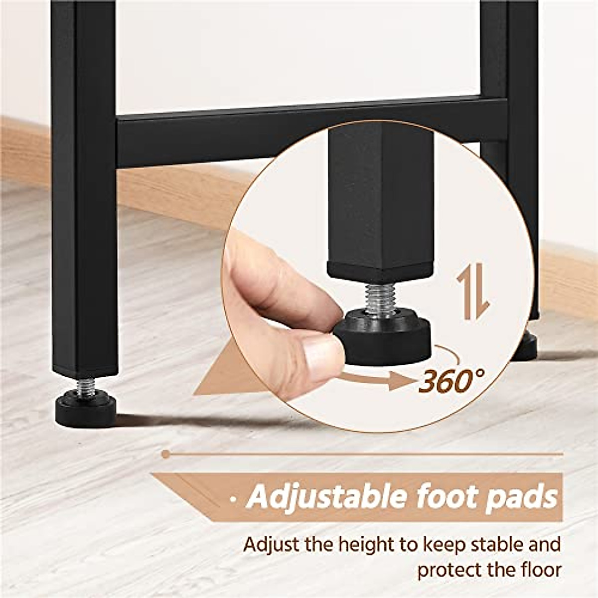 Yaheetech 3-Tier Over The Toilet Storage Shelf, Wooden Bathroom Space Saver Toilet Storage Rack with Shelves, Free Standing Bathroom Organizer Rack for Home, 25 x 10 x 65 Inches, Gray