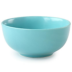 Elama Luna Porcelain Dinnerware Set (Blue), Service for 6, 18 Piece