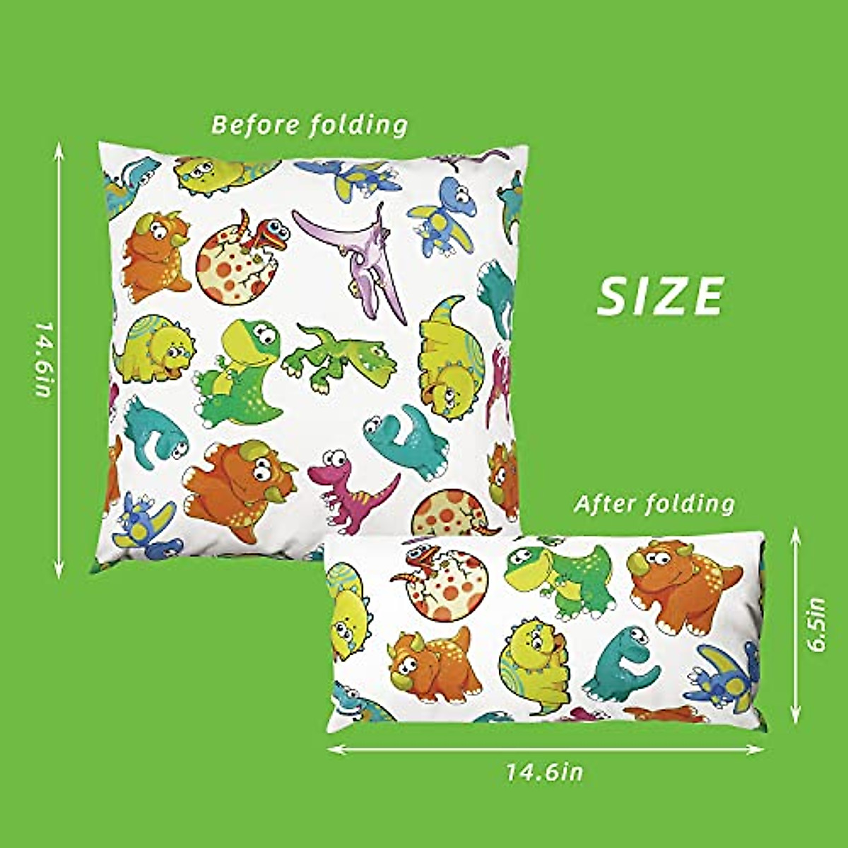 Car Seat Belt Pillow for Kids,Dinosaur Car Safety Belt Cover Pad for Head and Neck Shoulder Support,Auto Seat Belt Strap Cover for Children Baby (Dinosaur)