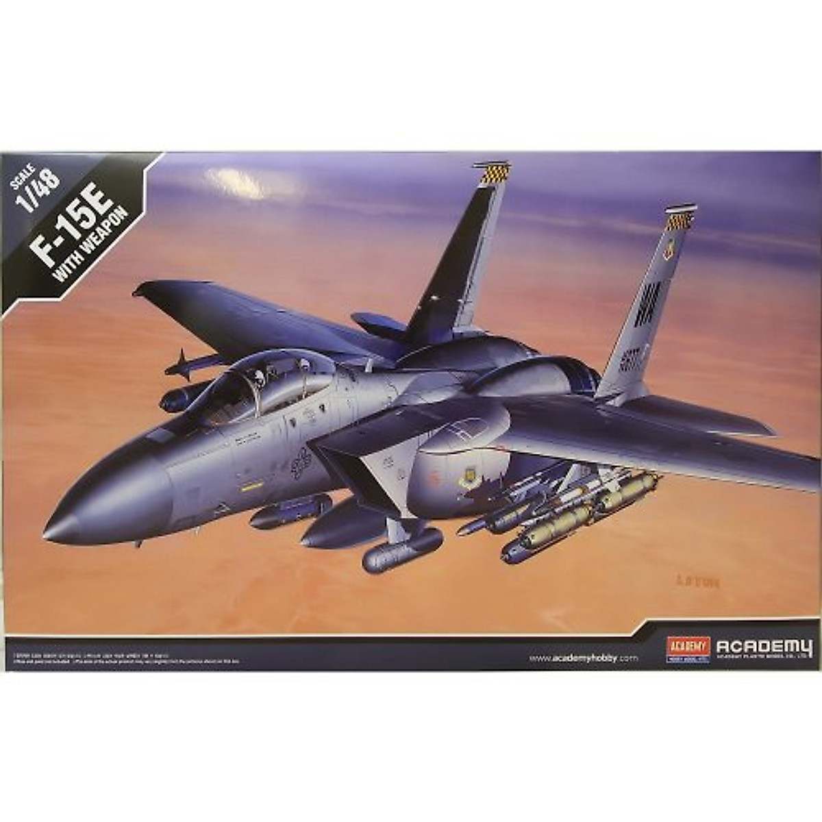 Academy 02117 1:48 F-15e Strike Eagle F15 Plastic Kit