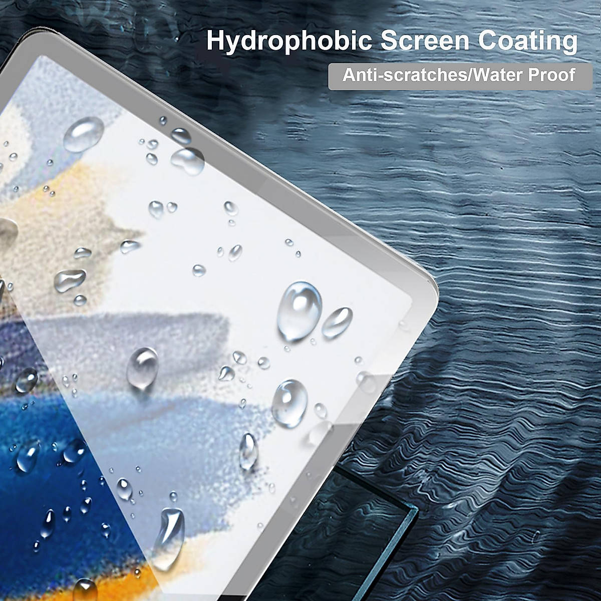 ZenRich 2 Pack Anti Glare Tempered Glass Screen Protector for Samsung Galaxy Tab A8 10.5 Inch (SM-X200/X205/X207) with 9H Hardness/Bubble Free/Anti-Scratch/High Touch Sensitivity